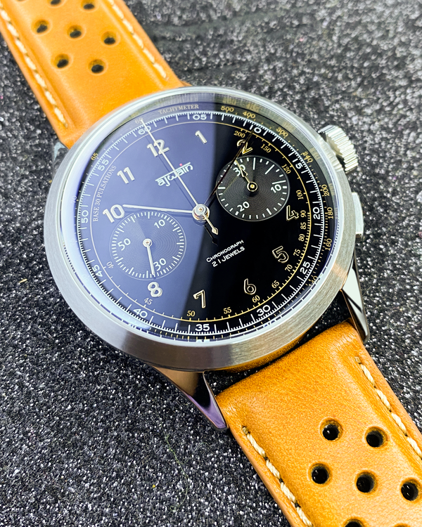 Sholavaram III Black | Mechanical chronograph – Ajwa.in ( Digital Trade)